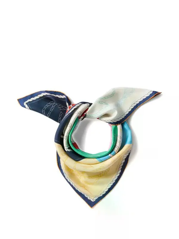 Jacquemus The Hippocampe Large Scarf - Blue