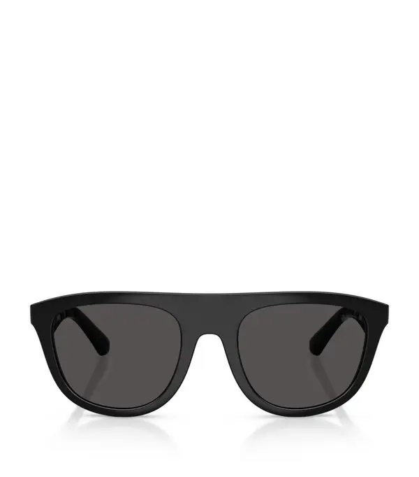 Burberry Acetate Square Frame Sunglasses - Black