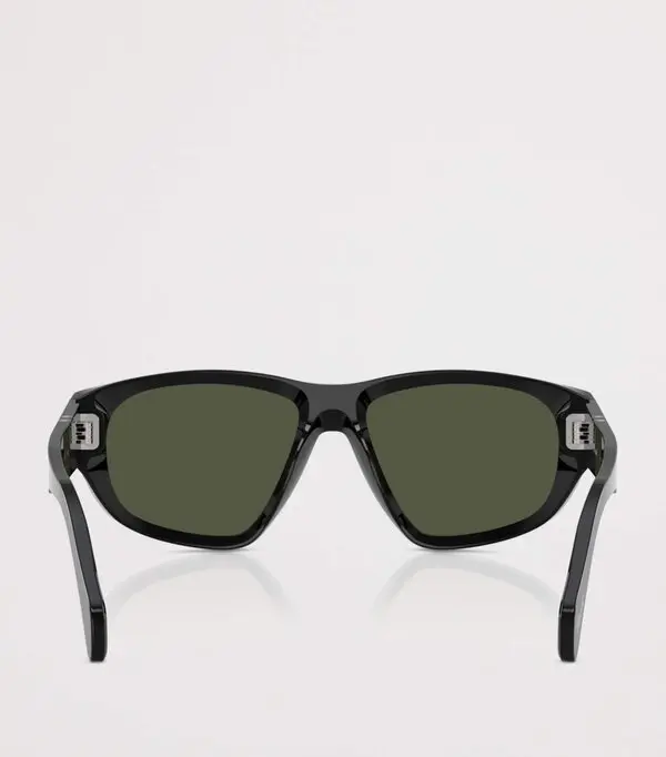 Persol Acetate Irregular Sunglasses - Black