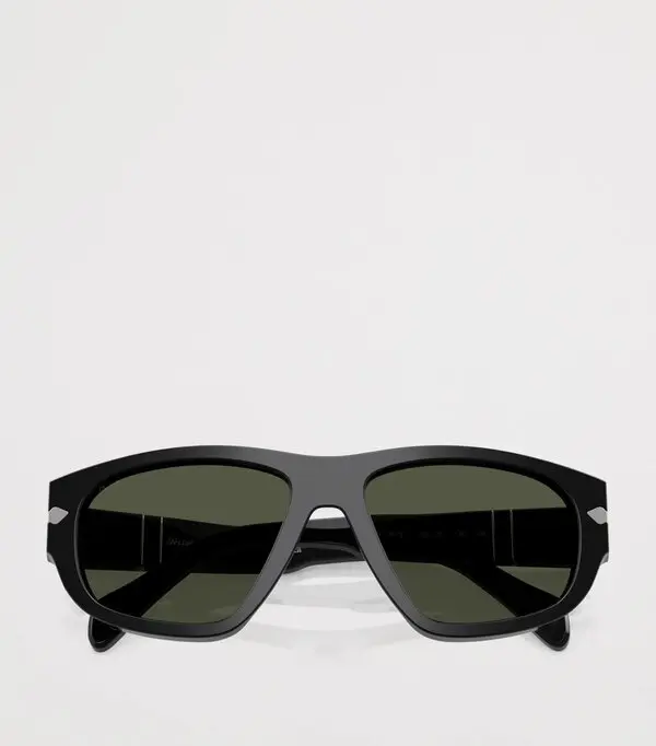 Persol Acetate Irregular Sunglasses - Black
