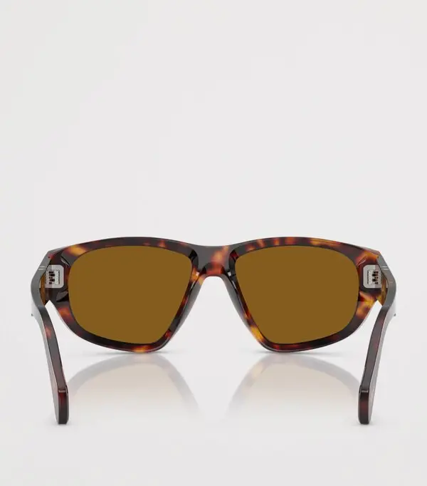 Persol Acetate Irregular Frame Sunglasses - Brown