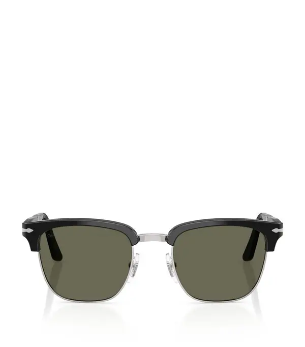 Persol Acetate Square Sunglasses - Black