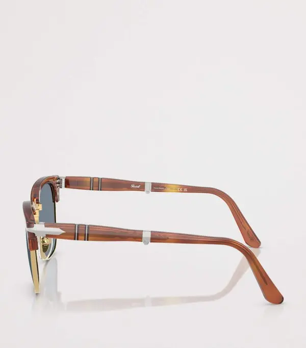 Persol Acetate Square Frame Sunglasses - Brown