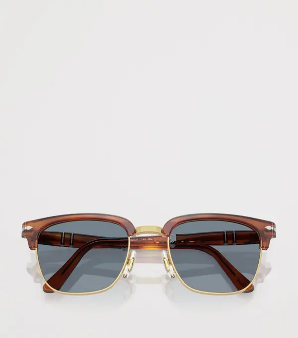 Persol Acetate Square Frame Sunglasses - Brown