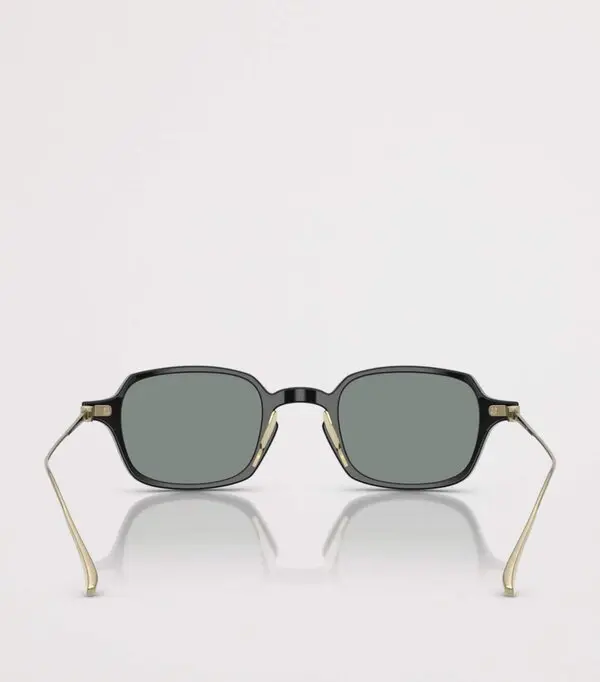 Giorgio Armani Rectangle Sunglasses - Black