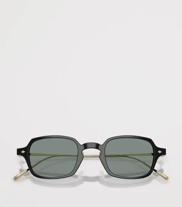 Giorgio Armani Rectangle Sunglasses - Black