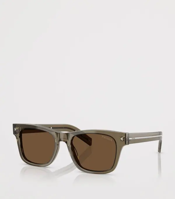 Prada Rectangle Sunglasses - Brown