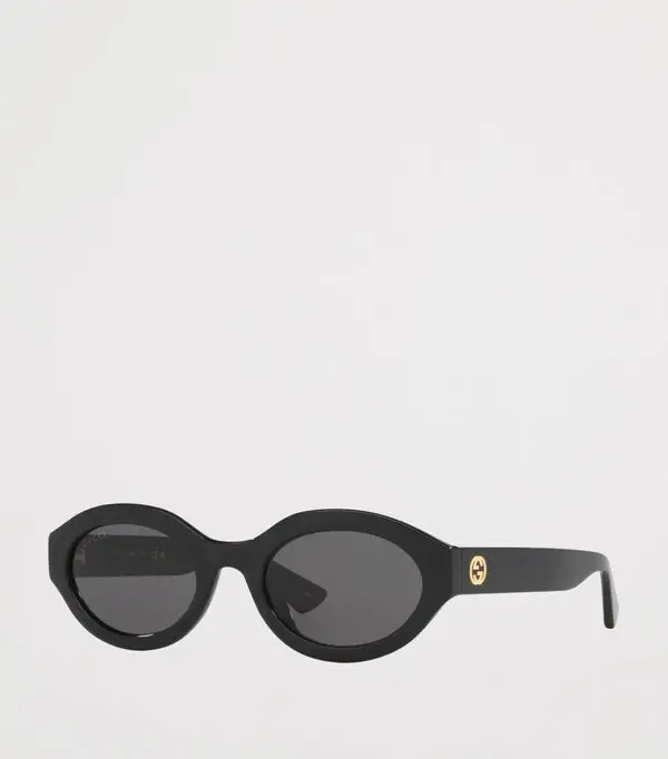 Gucci Injected Oval Sunglasses