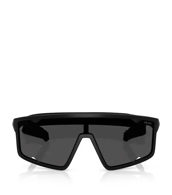 Prada Ps A03s Rectangle Sunglasses - Black