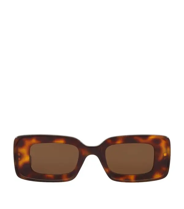 Loewe Rectangular Tortoiseshell Sunglasses - Brown