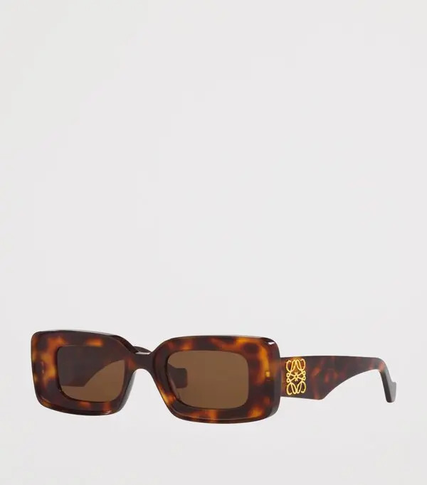 Loewe Rectangular Tortoiseshell Sunglasses - Brown
