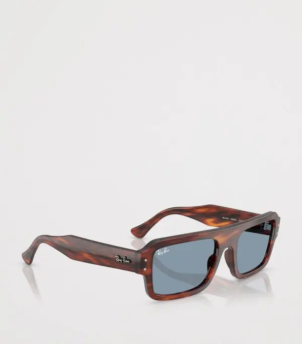 Ray-ban Flacko Rectangular Sunglasses - Blue