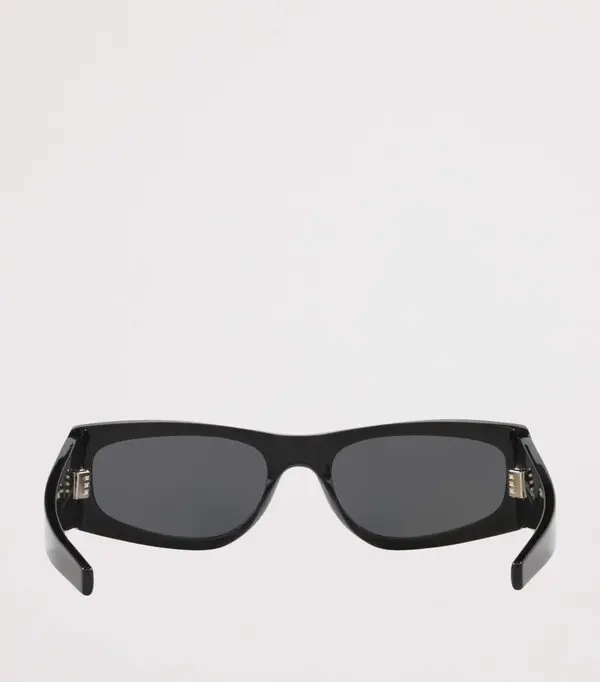 Saint Laurent Acetate Rectangle Sunglasses - Black