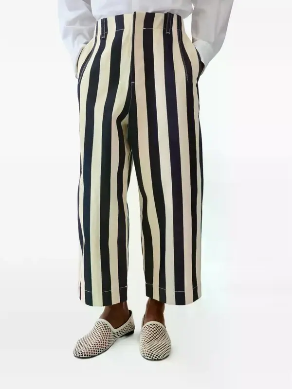 Jacquemus Cropped Striped Jeans