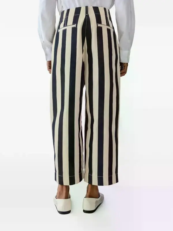 Jacquemus Cropped Striped Jeans