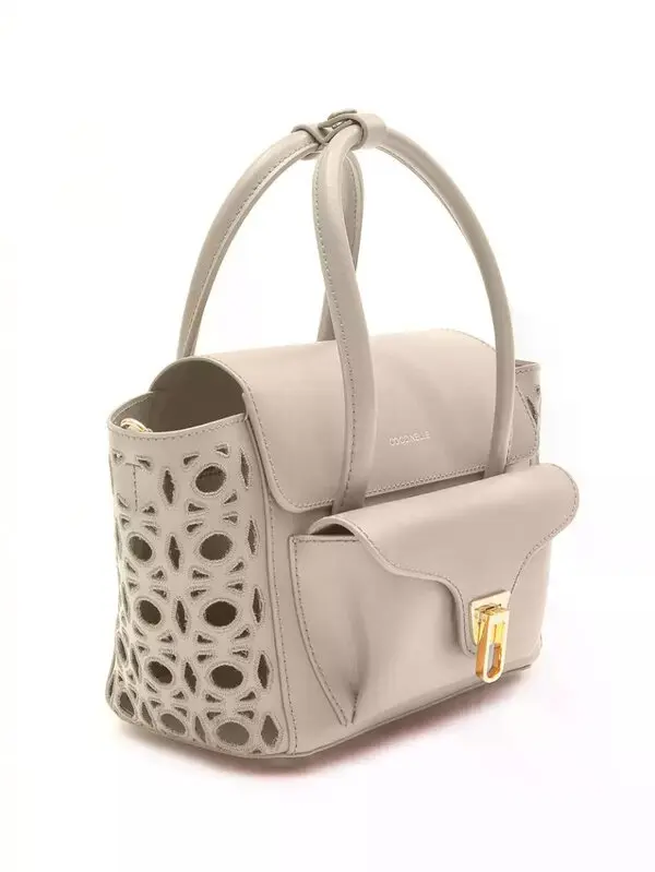 COCCINELLE Double Beat Leather Tote Bag