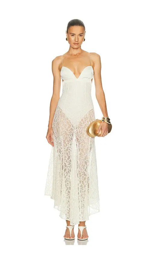 CAMILA COELHO Katerina Midi Dress - Ivory
