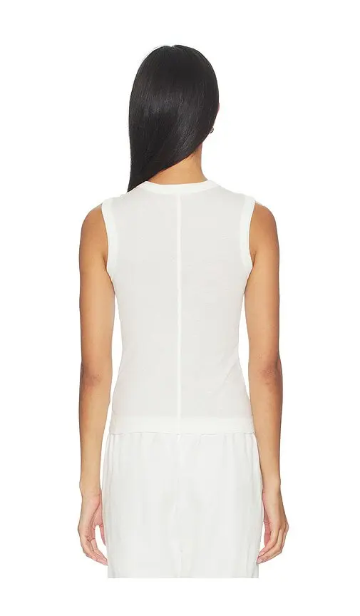 Eterne Fitted Muscle Tank - Ivory