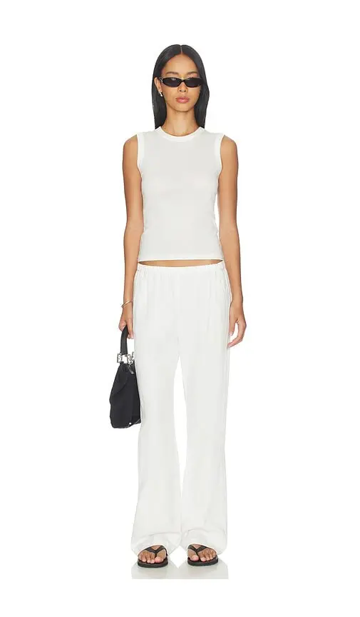 Eterne Fitted Muscle Tank - Ivory