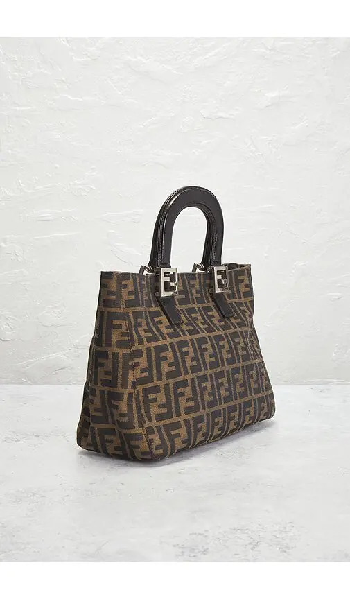 FWRD RENEW Fendi Zucca Monogram Handbag