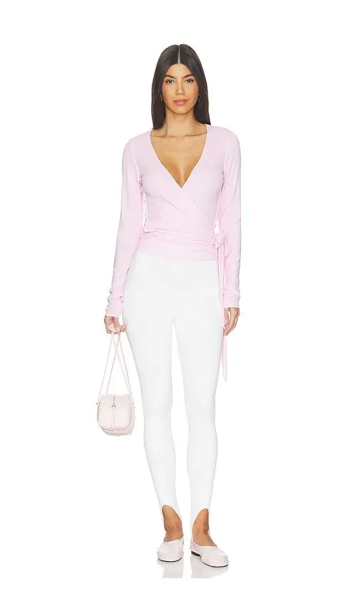 VIR VITA Margot Wrap Top - Pink