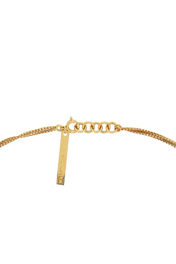 Dries Van Noten Gold-tone Shell And Resin Pendant Necklace