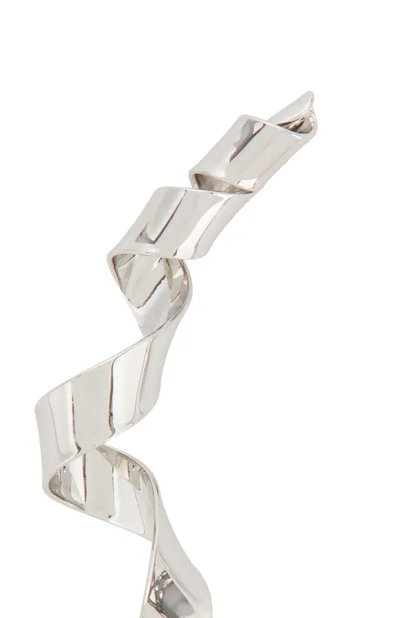 Dries Van Noten Brass Palladium Plated Necklace - Silver