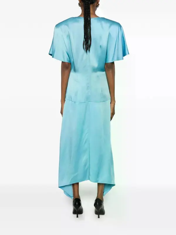 Stella McCartney V-neck Asymmetric Midi Dress