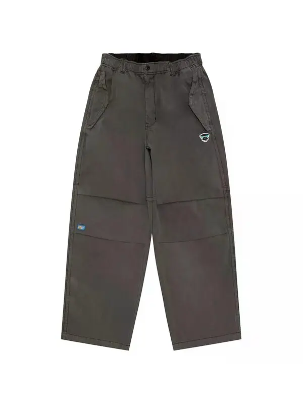 AAPE BY *A BATHING APE Moonface Logo Patch Relaxed Trousers