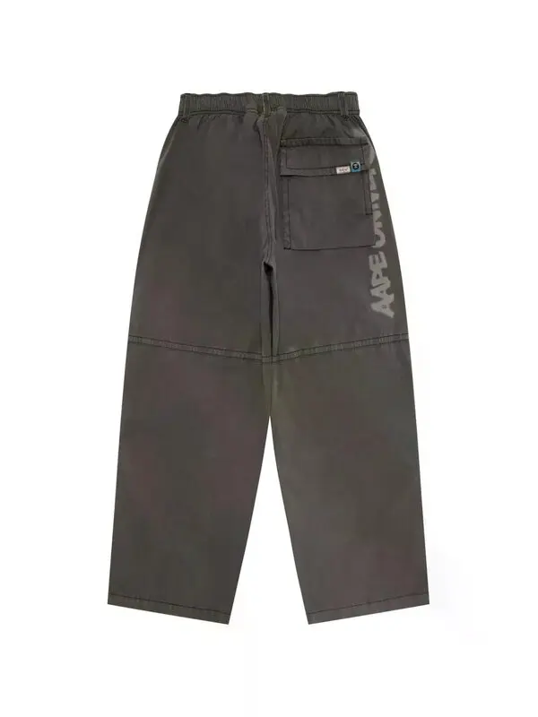 AAPE BY *A BATHING APE Moonface Logo Patch Relaxed Trousers