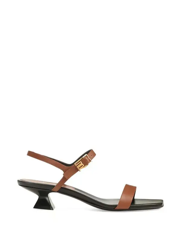 SERGIO ROSSI Buckle Fastening Ankle Strap Sandals - Brown
