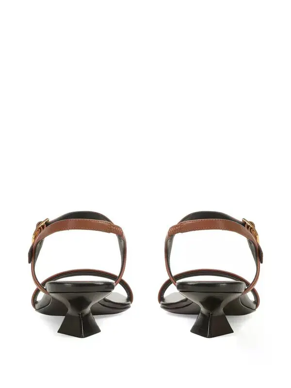 SERGIO ROSSI Buckle Fastening Ankle Strap Sandals - Brown