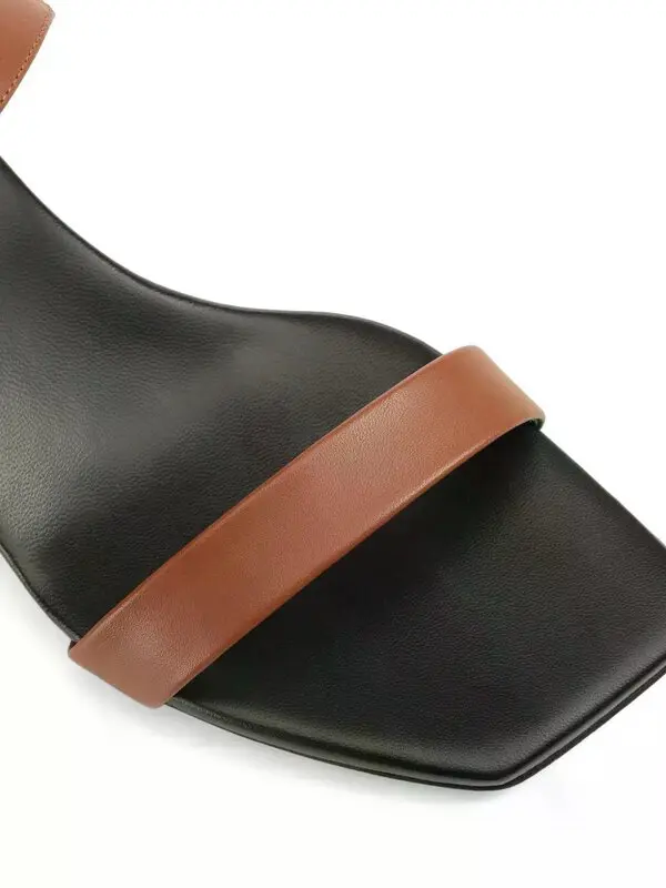 SERGIO ROSSI Buckle Fastening Ankle Strap Sandals - Brown