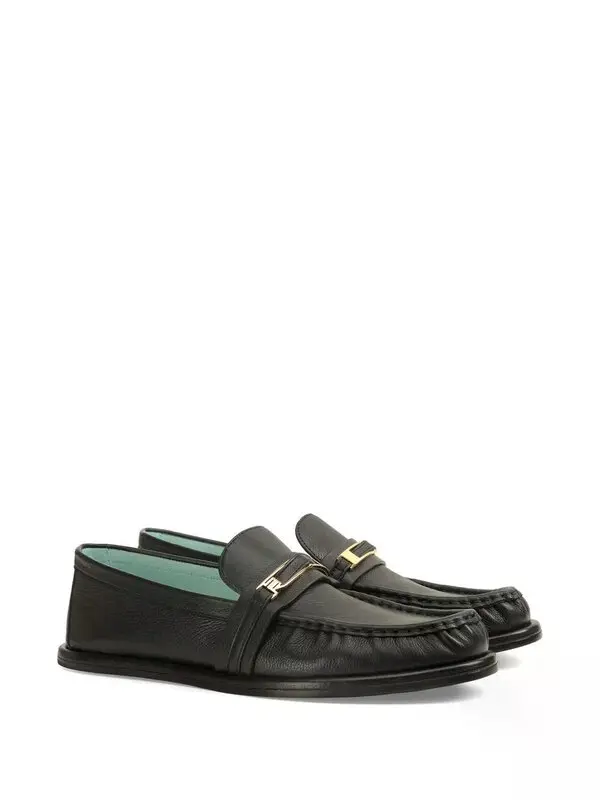 SERGIO ROSSI Bitt Logo-plaque Loafers