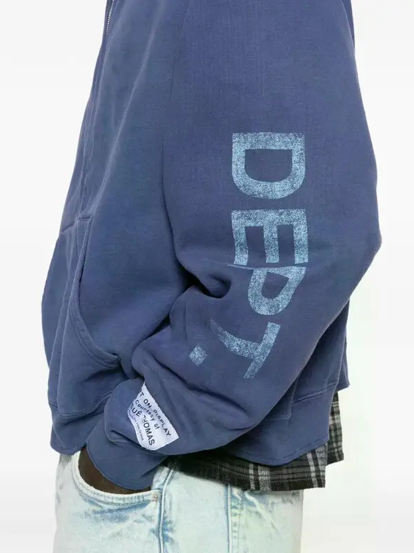 GALLERY DEPT. Logo Print Zip-fastening Hoodie