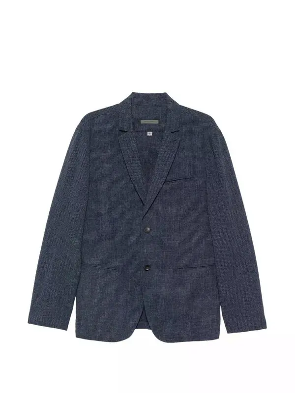 John Varvatos Check-pattern Notched-lapel Jacket