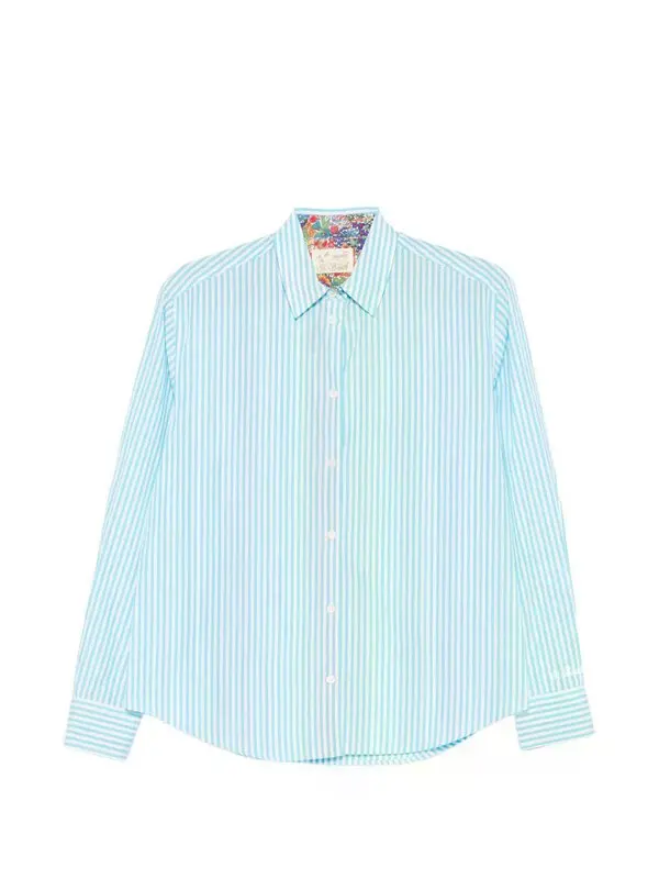 MC2 SAINT BARTH Meredith Striped Shirt - Blue
