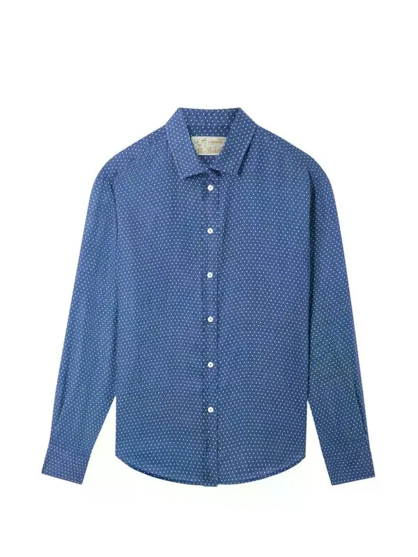 MC2 SAINT BARTH Meredith Striped Shirt - Blue