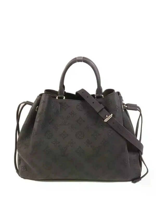 LOUIS VUITTON Mahina Leather Tote Bag - Black