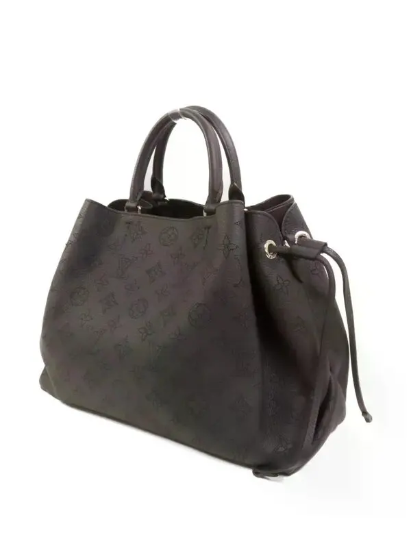 LOUIS VUITTON Mahina Leather Tote Bag - Black