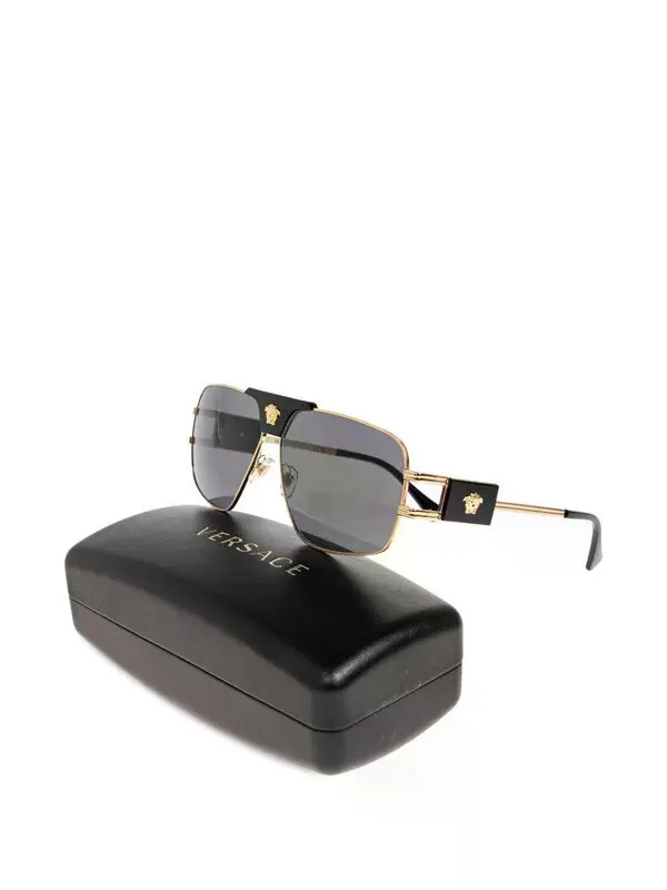 Versace Medusa Geometric Frame Sunglasses