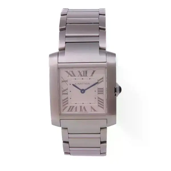 Cartier Tank Française Stainless Steel Quartz Watch - Silver