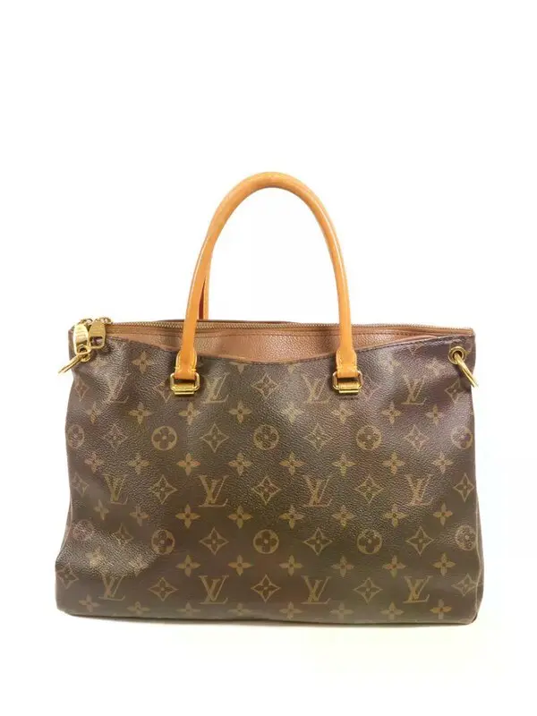LOUIS VUITTON Pallas Mm Monogram Tote Bag - Brown