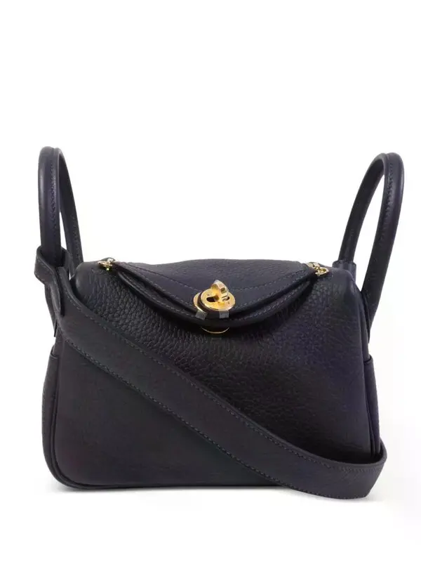 Hermès Mini Lindy Two-way Handbag - Blue