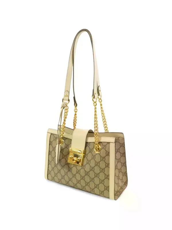 Gucci Padlock Gg Shoulder Bag - Neutrals