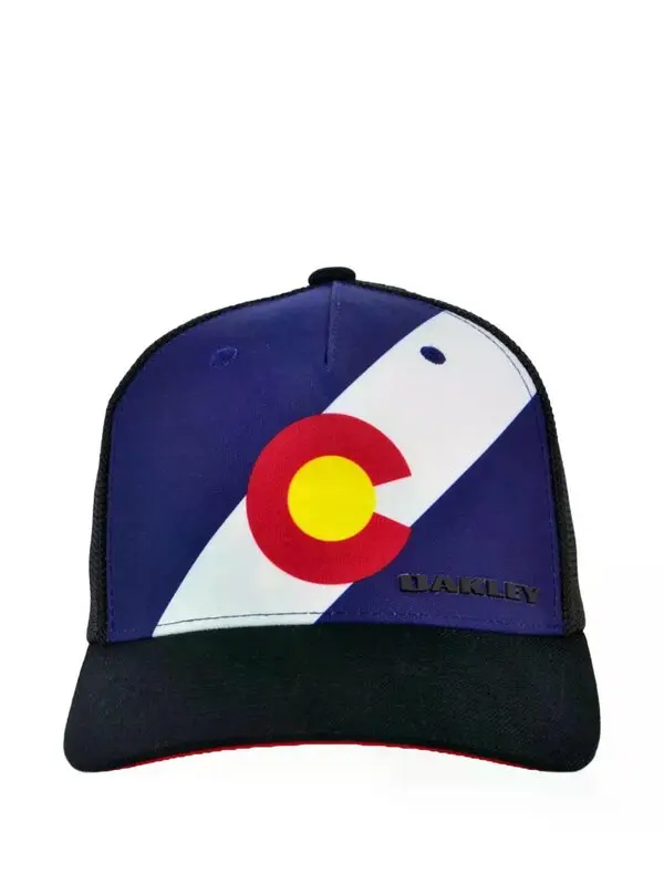 Oakley Colorado Flag Motif Trucker Hat - Black