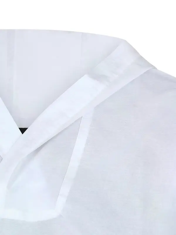 Jacquemus Cotton Hoodie With V-neck And Elasticated Hem