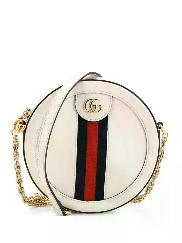 Gucci Ophidia Round Shoulder Bag Mini Crossbody Bag - Neutrals