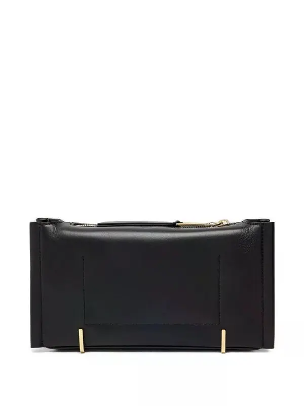 Elisabetta Franchi Logo-engraved Leather Clutch Bag