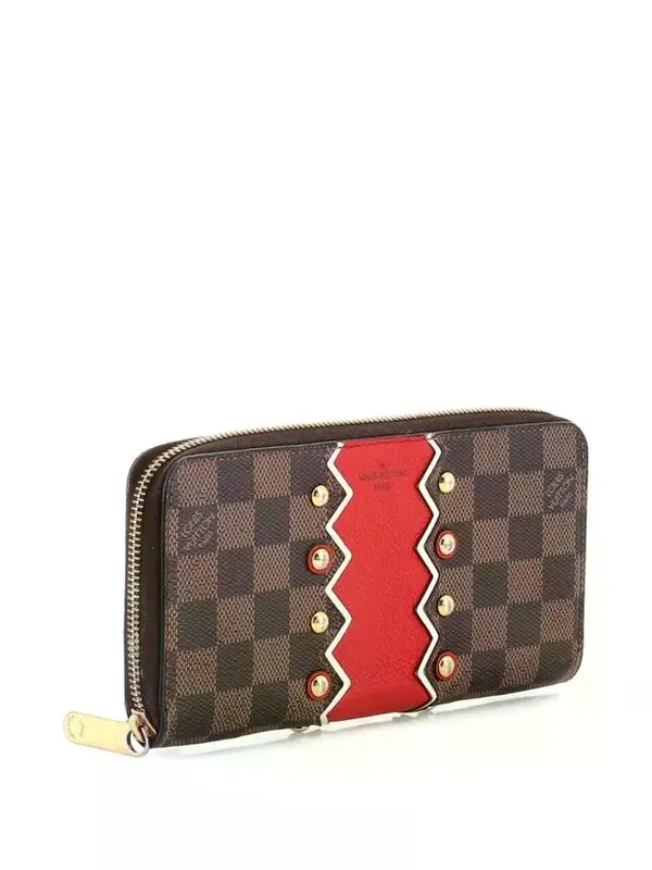 LOUIS VUITTON Zippy Wallet Limited Edition Damier Karakoram Small Wallets - Brown
